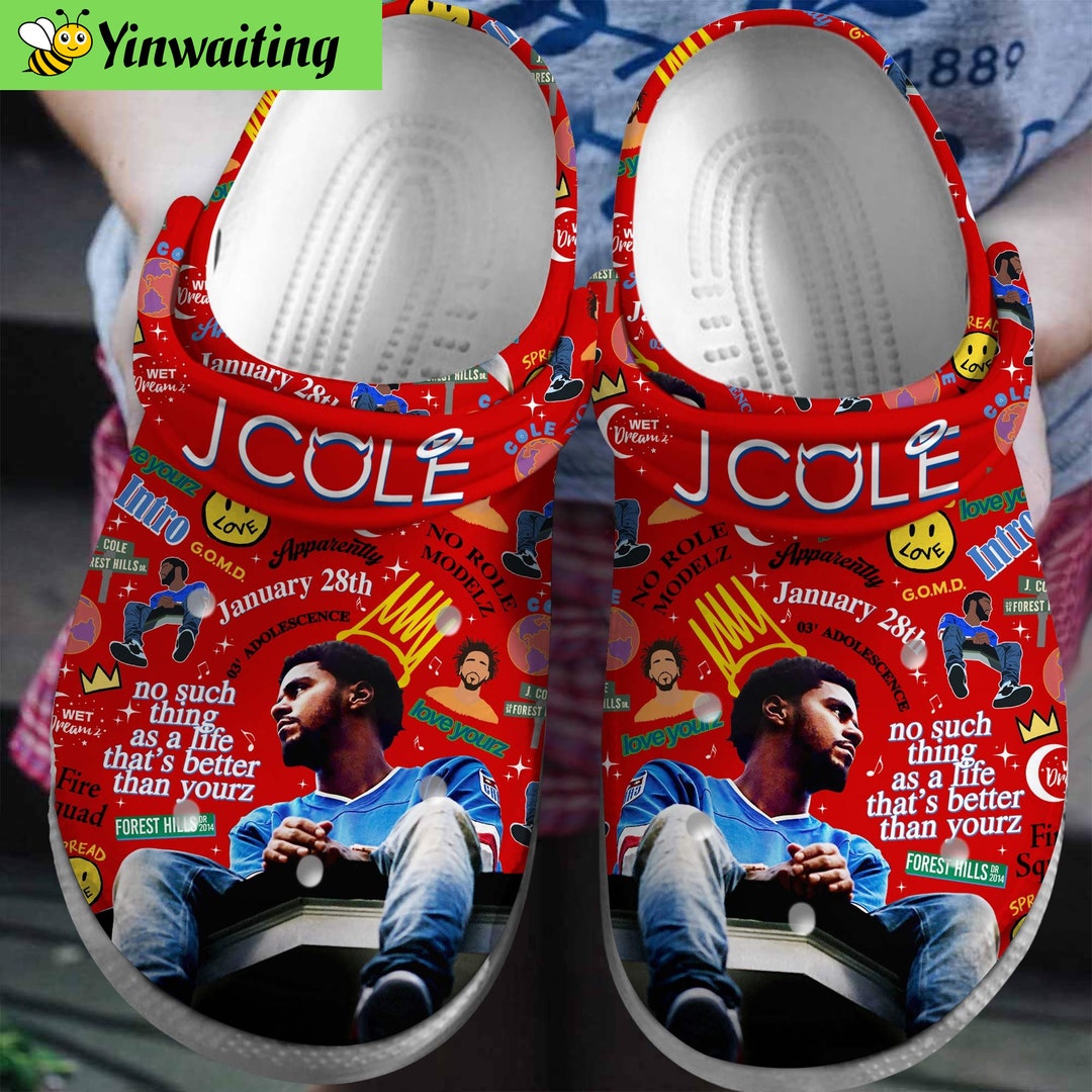 J Cole Shoes, J Cole Sandals, J Cole Merch Shoes, J Cole Rapper Shoes ...
