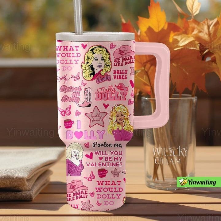 Holly Dolly Tumbler 40oz, Holly Dolly Parton Coffee Tumbler sold by ...