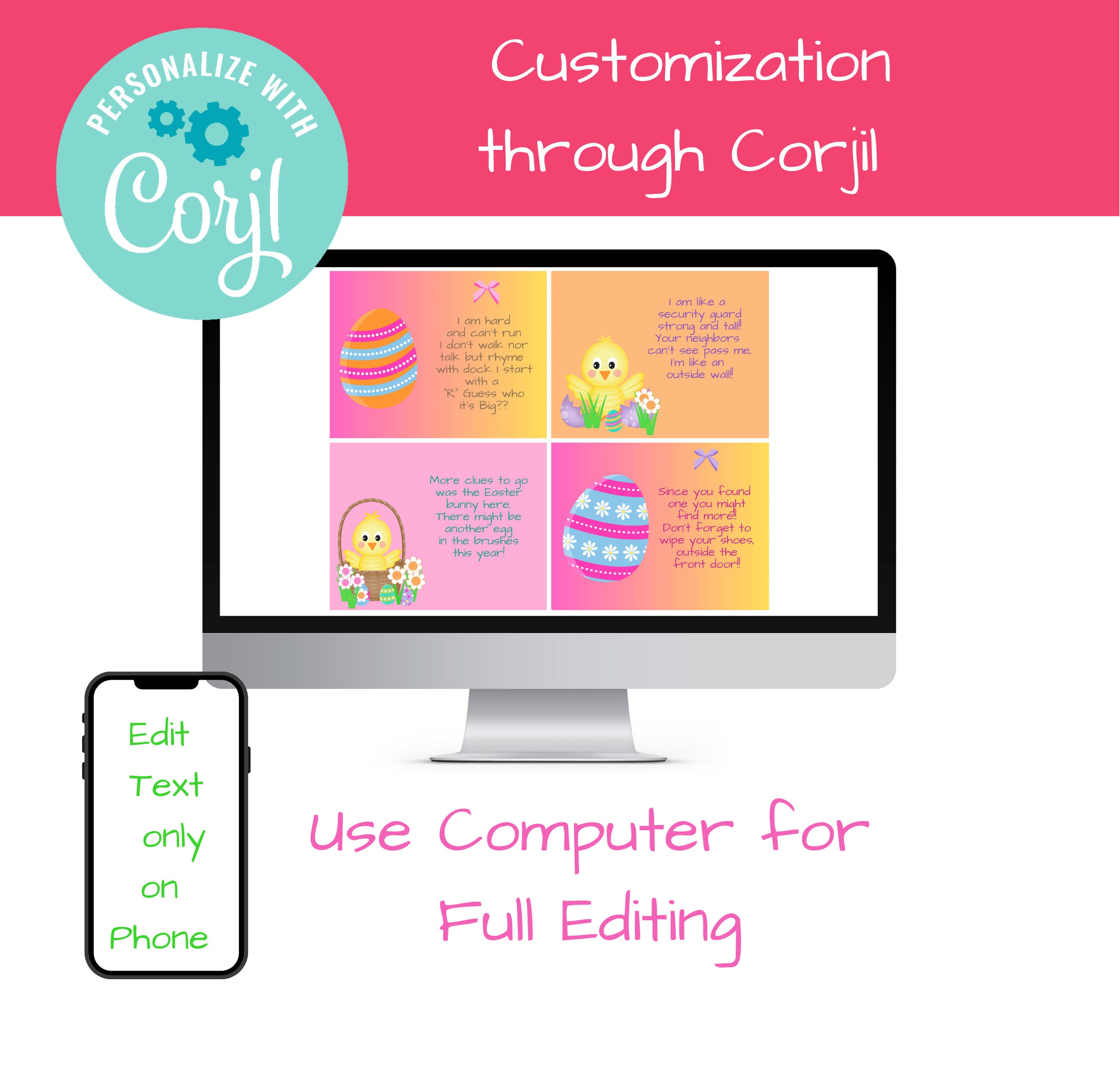 Printable Outdoor Easter Egg Hunt for Kids| Editable Easter Egg Hunt ...