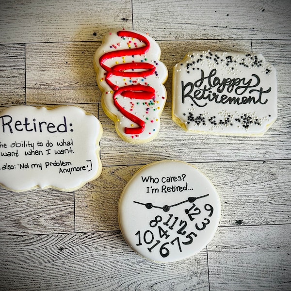 Retirement Cookies - Etsy
