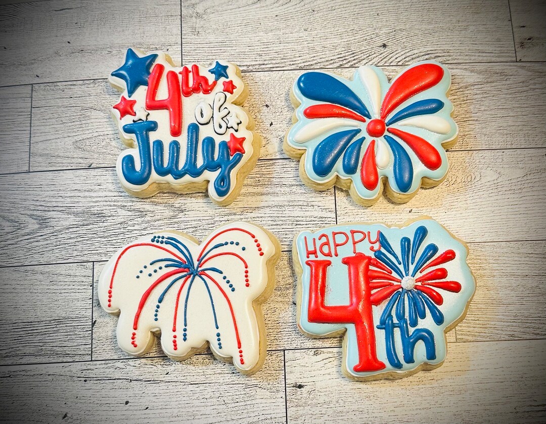 4th of July - One Dozen Cookies - Etsy
