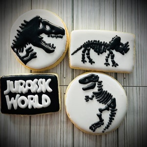 Dinosaur/jurassic World- One Dozen Gluten Free Dairy Sugar Cookies - Etsy