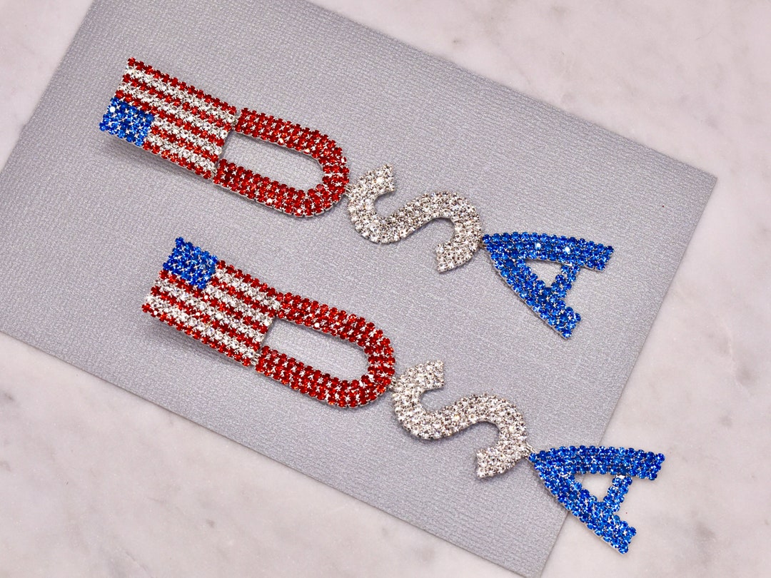 Dazzling 4th of July Earrings USA Olympic Earrings Team USA Jewelry ...