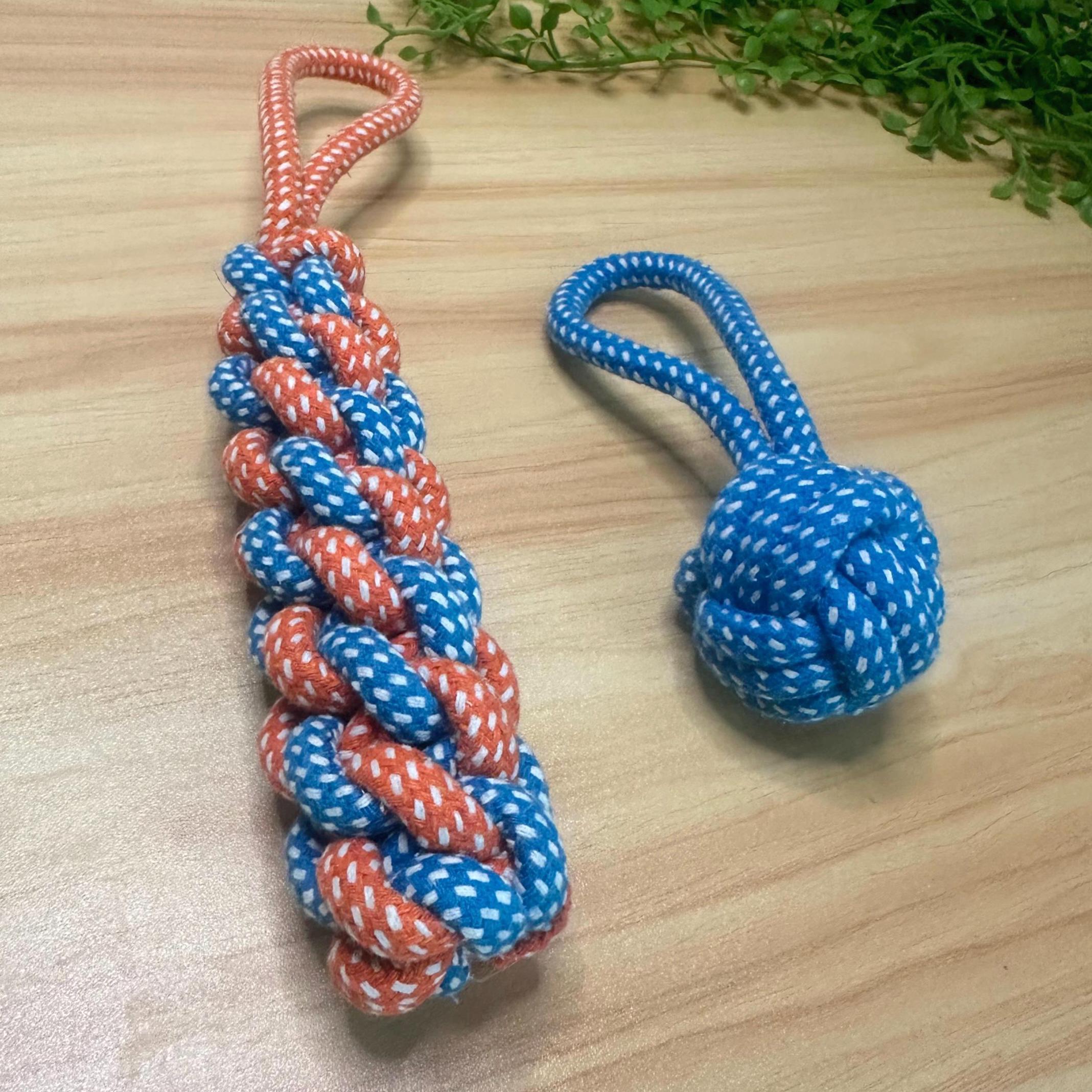 Blue & Orange Dog Toy - Etsy