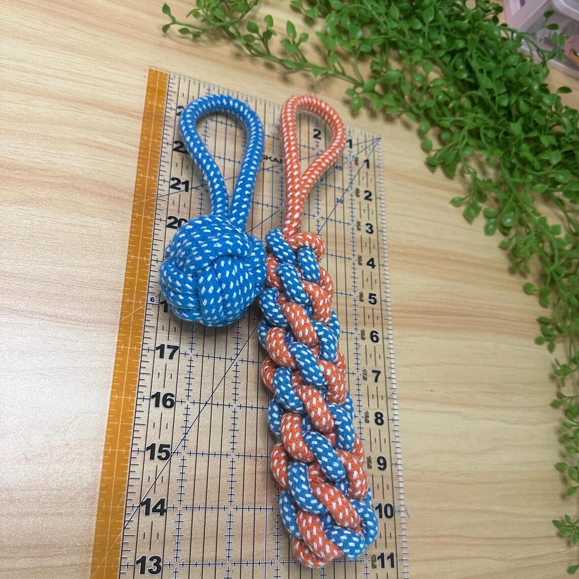 Blue & Orange Dog Toy - Etsy