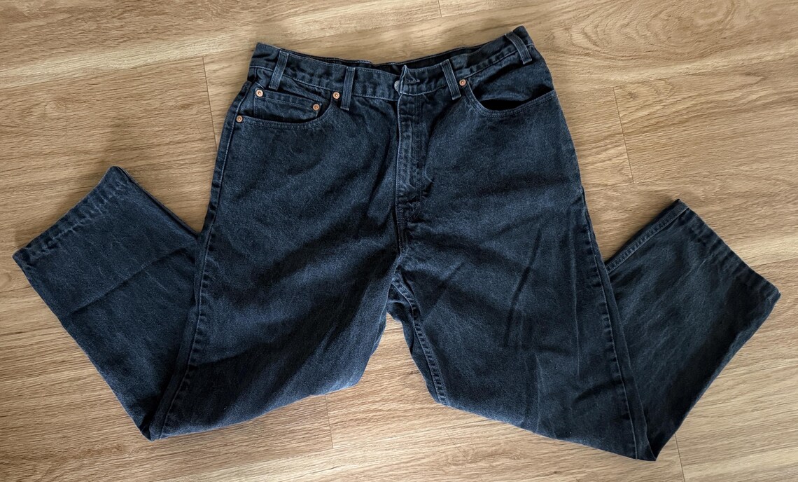 90s Vintage Women’s Red Label Levi’s Black Jeans 36W X 32L - Etsy
