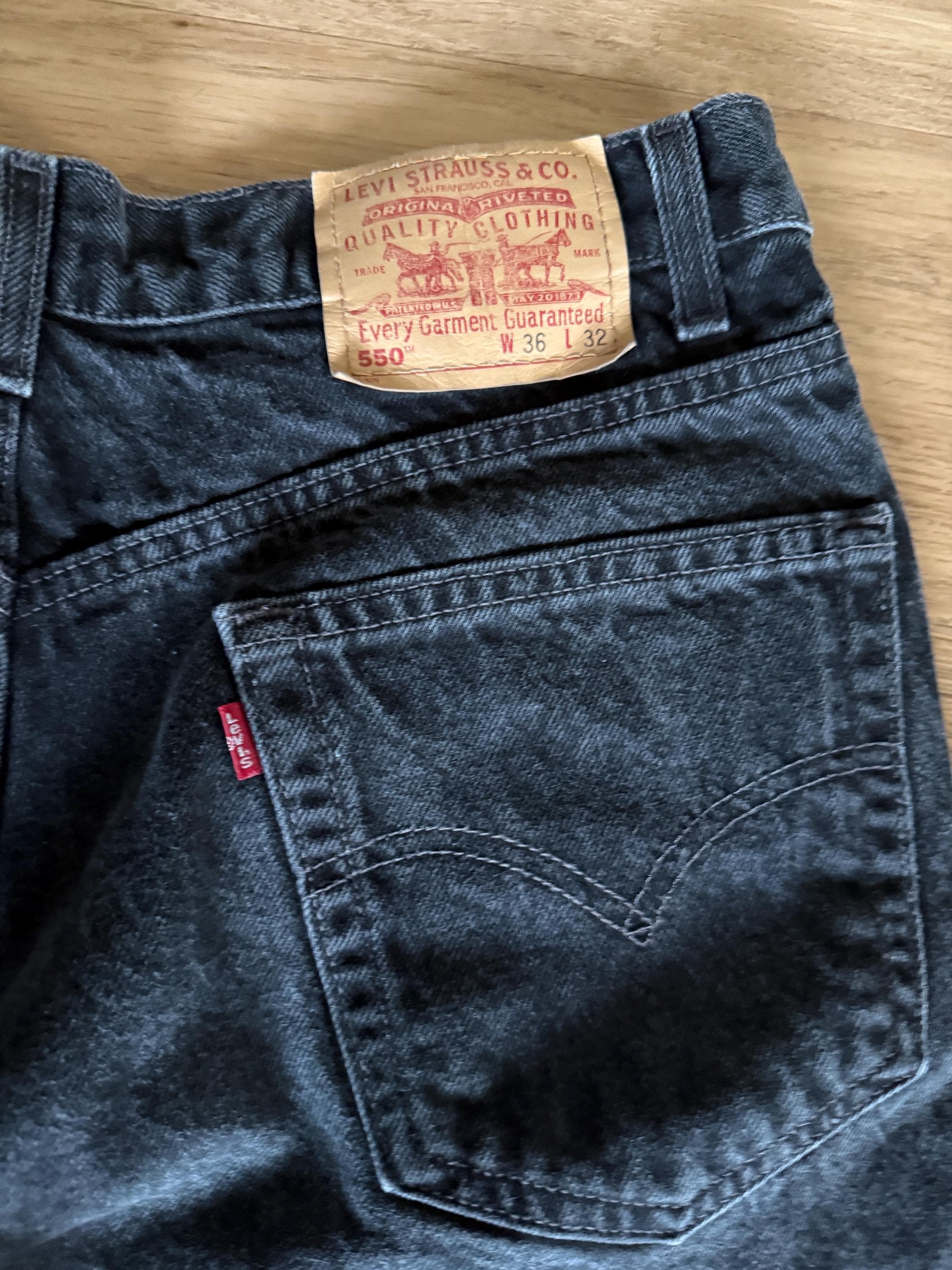 90s Vintage Women’s Red Label Levi’s Black Jeans 36W X 32L - Etsy