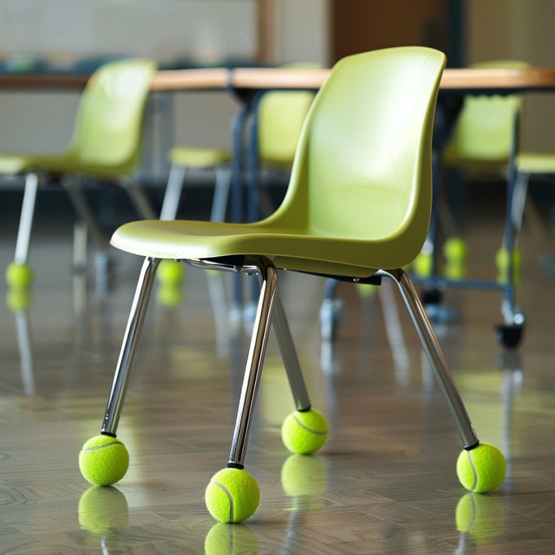 100 PRE CUT Tennis Balls for Chairs, Desks, Walkers - Support USA ...