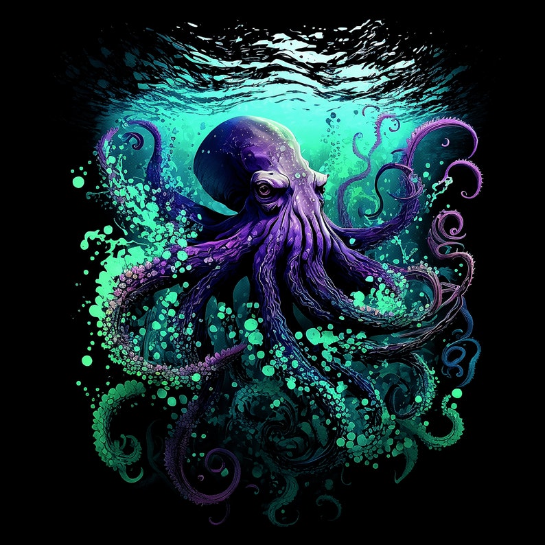 Epic Octopus 2023 Tasmagoria Shirts Ocean Art Nautical Shirt Colorful ...