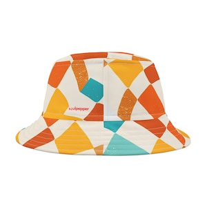 Retro Bucket Hat, Cool Vibes, Colorful Vintage Style Hat for Summer ...