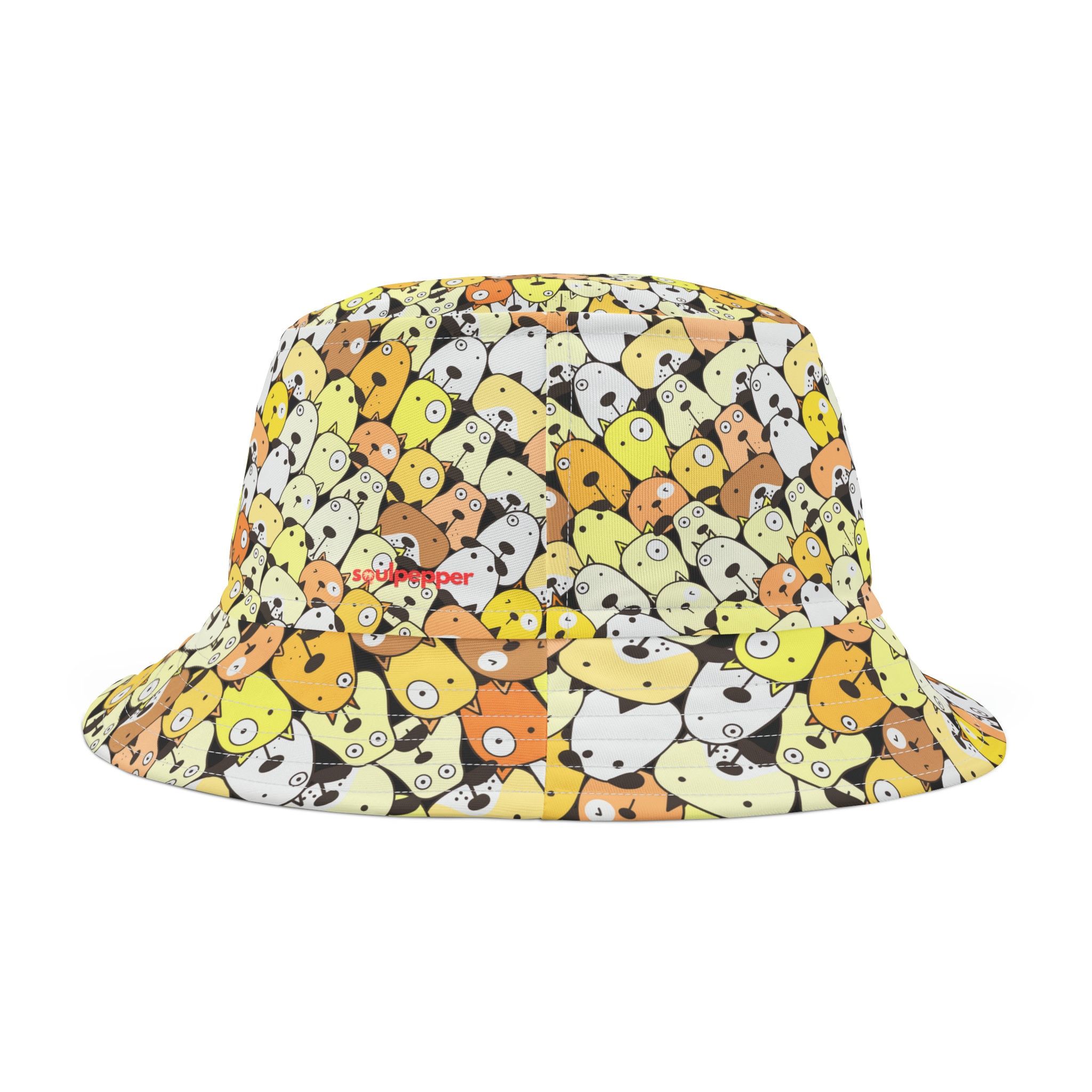 Cartoon Bucket Hat ANIMATED Faces Bucket Hat Design Fun Gift for Summer ...