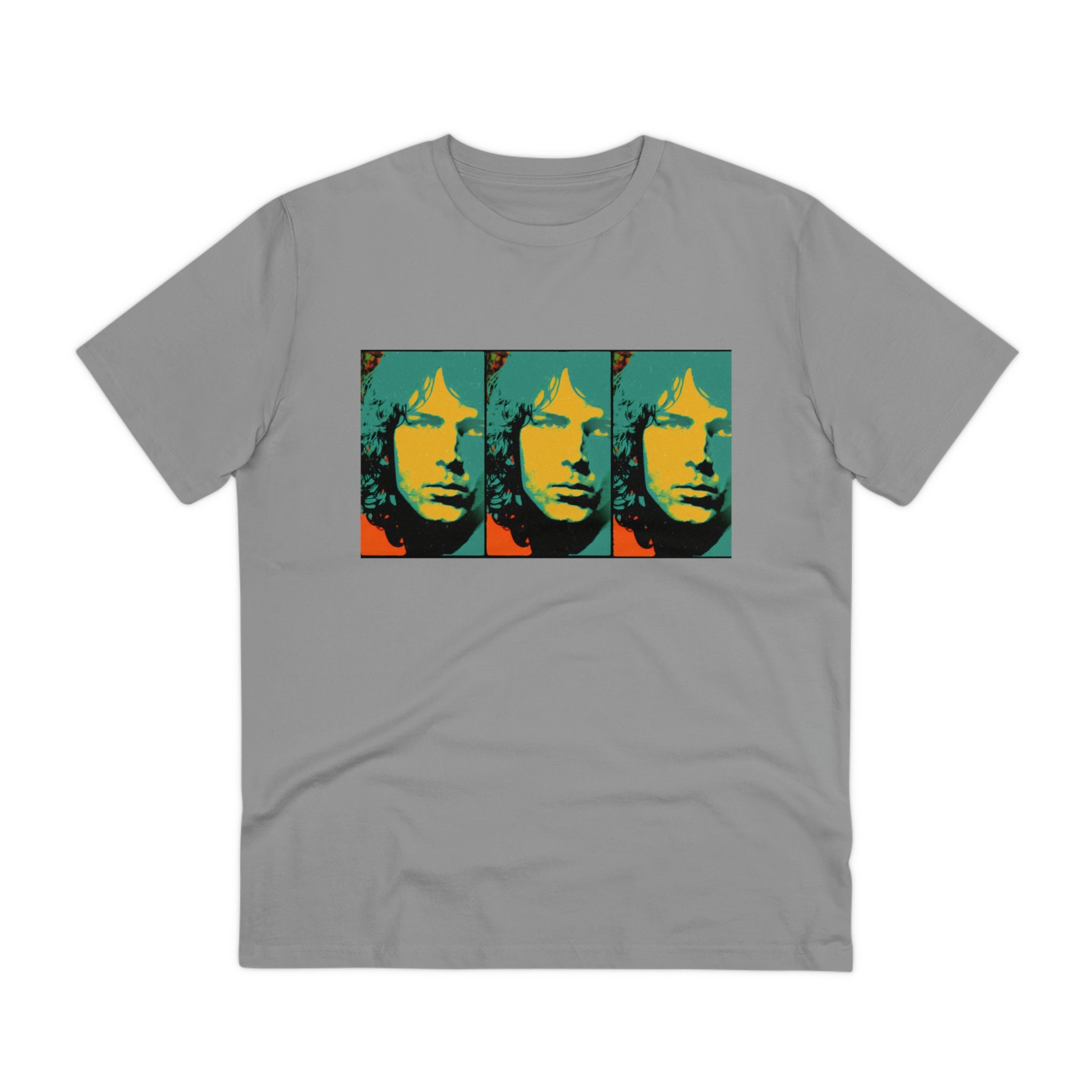 Jim Morrison Portrait Organic T-shirt Andy Warhol-inspired Print Tee ...