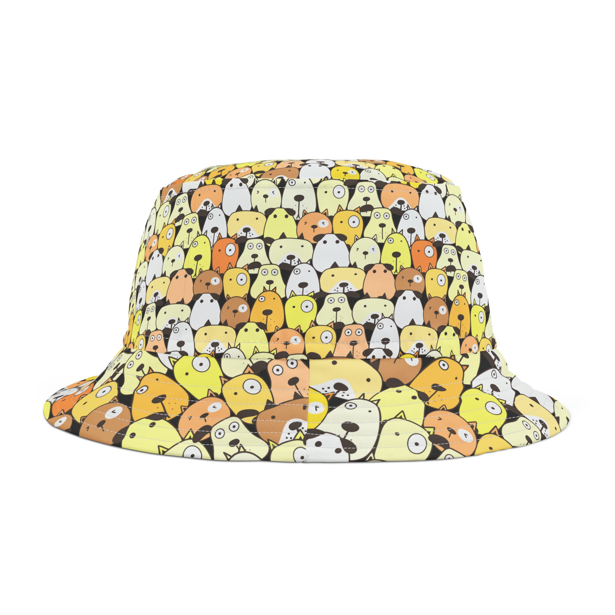 Cartoon Bucket Hat ANIMATED Faces Bucket Hat Design Fun Gift for Summer ...