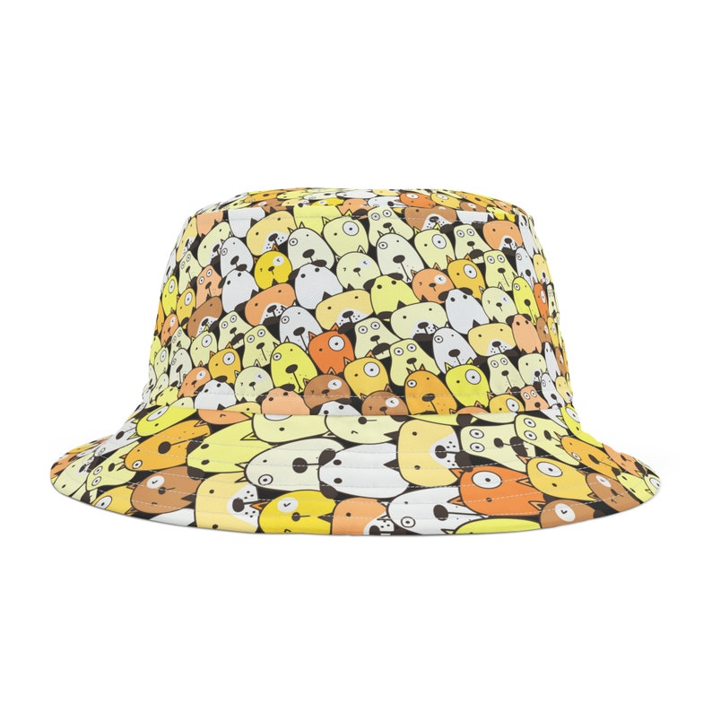Cartoon Bucket Hat ANIMATED Faces Bucket Hat Design Fun Gift for Summer ...