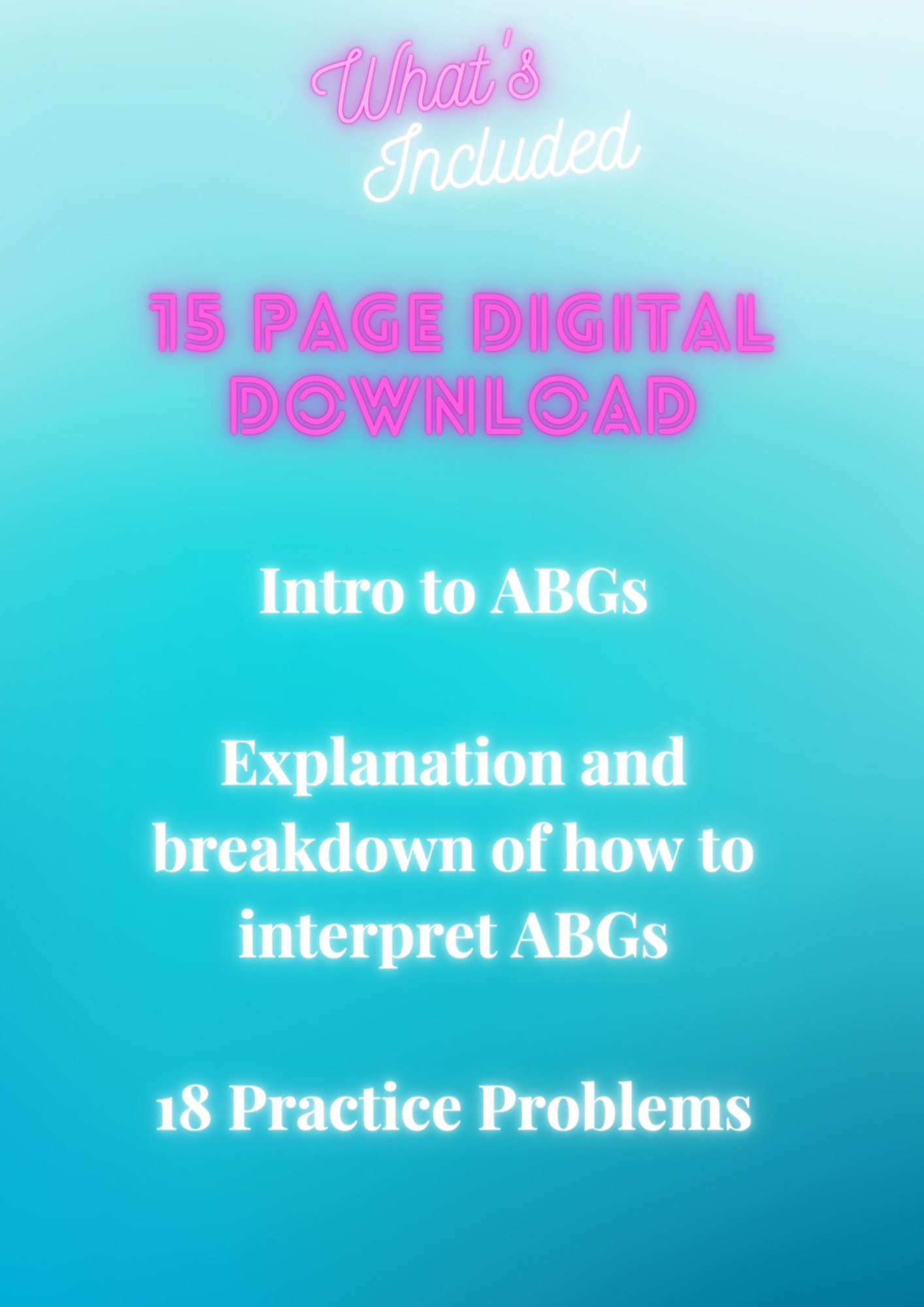 ABG Bundle, ABG Interpretation, Arterial Blood Gas Study Guide, ABG ...