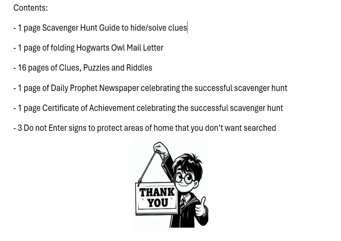 Book 1 Printable Wizard Indoor Scavenger Hunt: Logic Puzzles, Magical ...