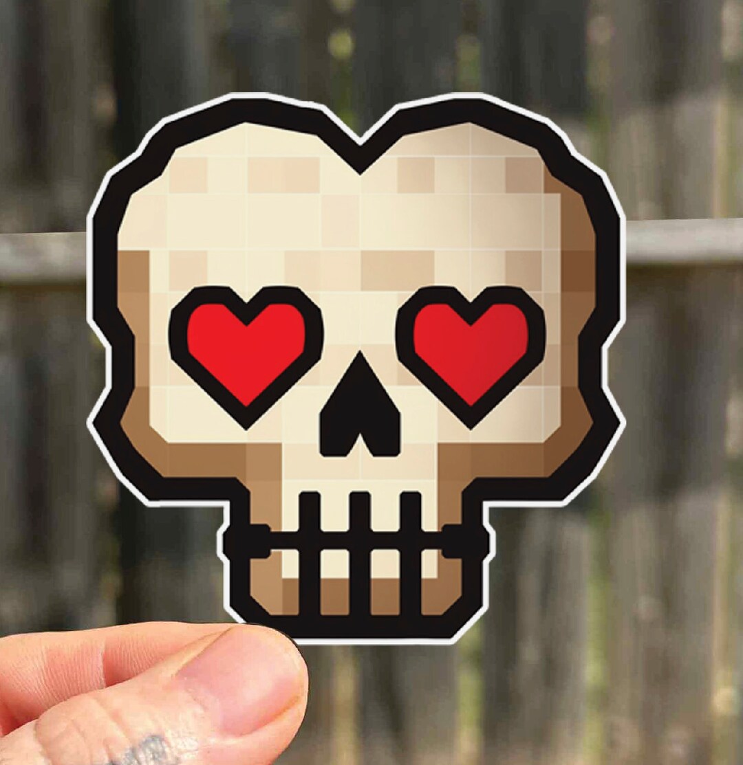 Skull Waterproof Stickers | Sugar Skull Vinyl Stickers | Gamer Sticker ...
