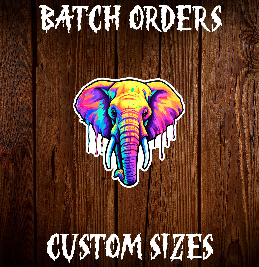 Elephant Sticker Waterproof Elephant Sticker Gift Trippy Stickers for ...