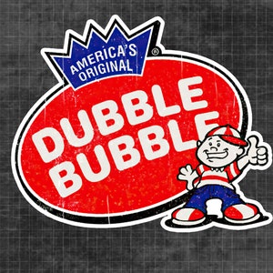 Vintage Double Bubble Waterproof Printable Vinyl Sticker | Bubblegum ...