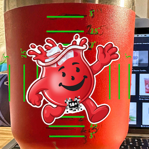 Kool Aid Man Waterproof Sticker | Cartoon Stickers | Funny Adult ...