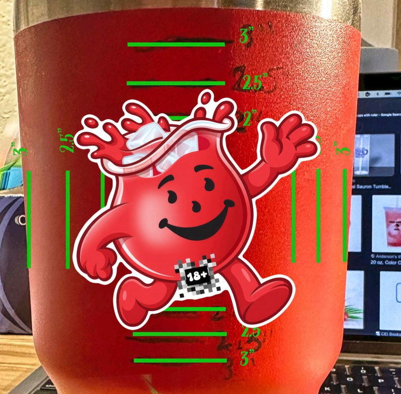 Kool Aid Man Waterproof Sticker | Cartoon Stickers | Funny Adult ...