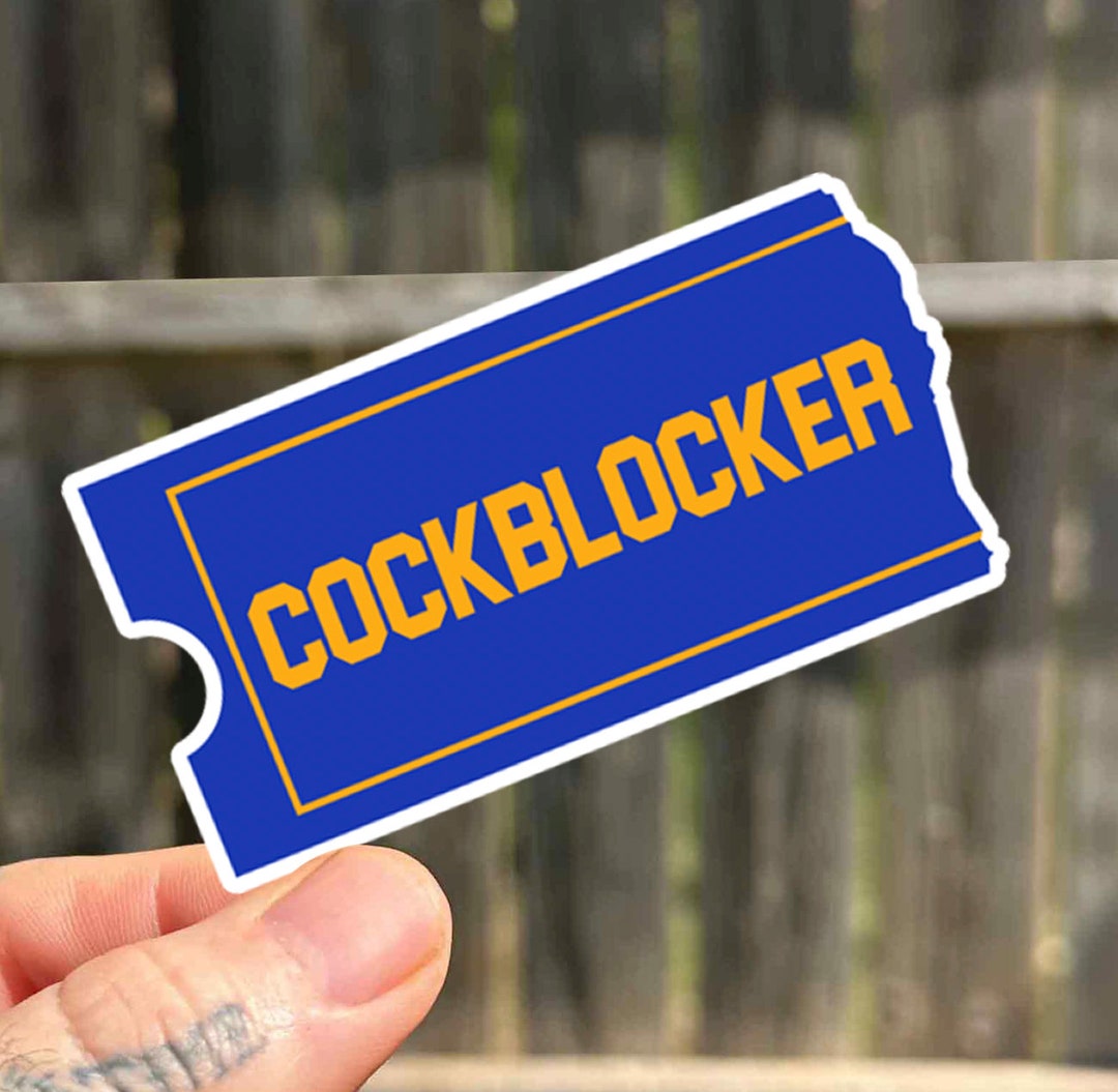 Cock Blocker Waterproof Sticker Gift for Best Friend Funny Adult ...