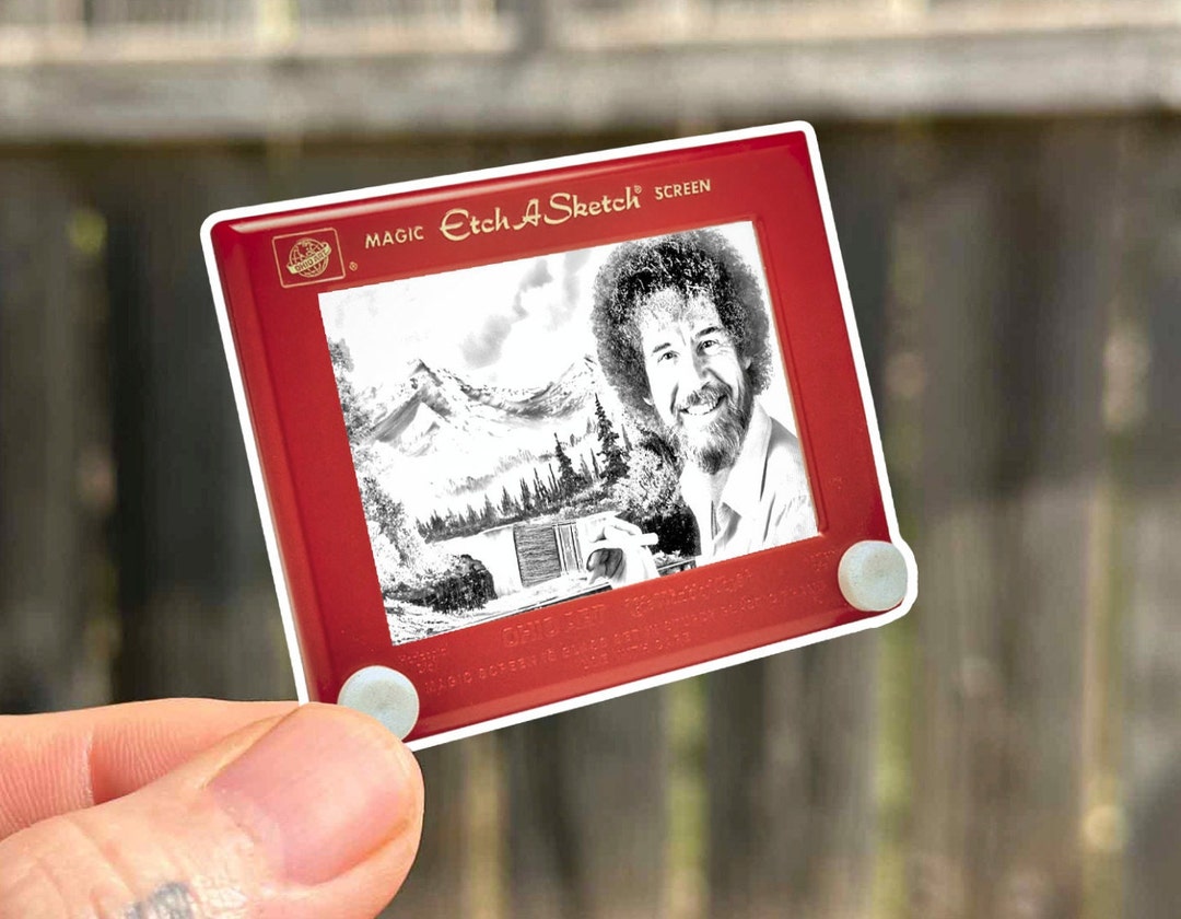 Bob Ross Painting Waterproof Decal | 90s Retro Waterproof Stickers ...