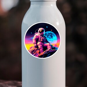 Astronaut Sticker Waterproof Space Sticker Gift Trippy Sticker Galaxy ...