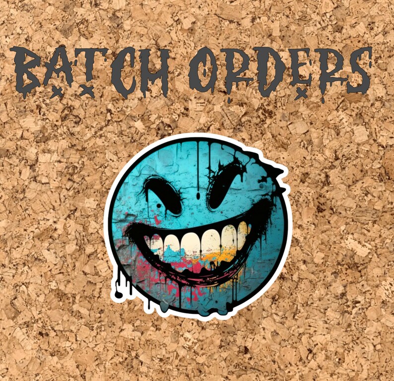 Smiley Face Graffiti Vinyl Sticker - Etsy