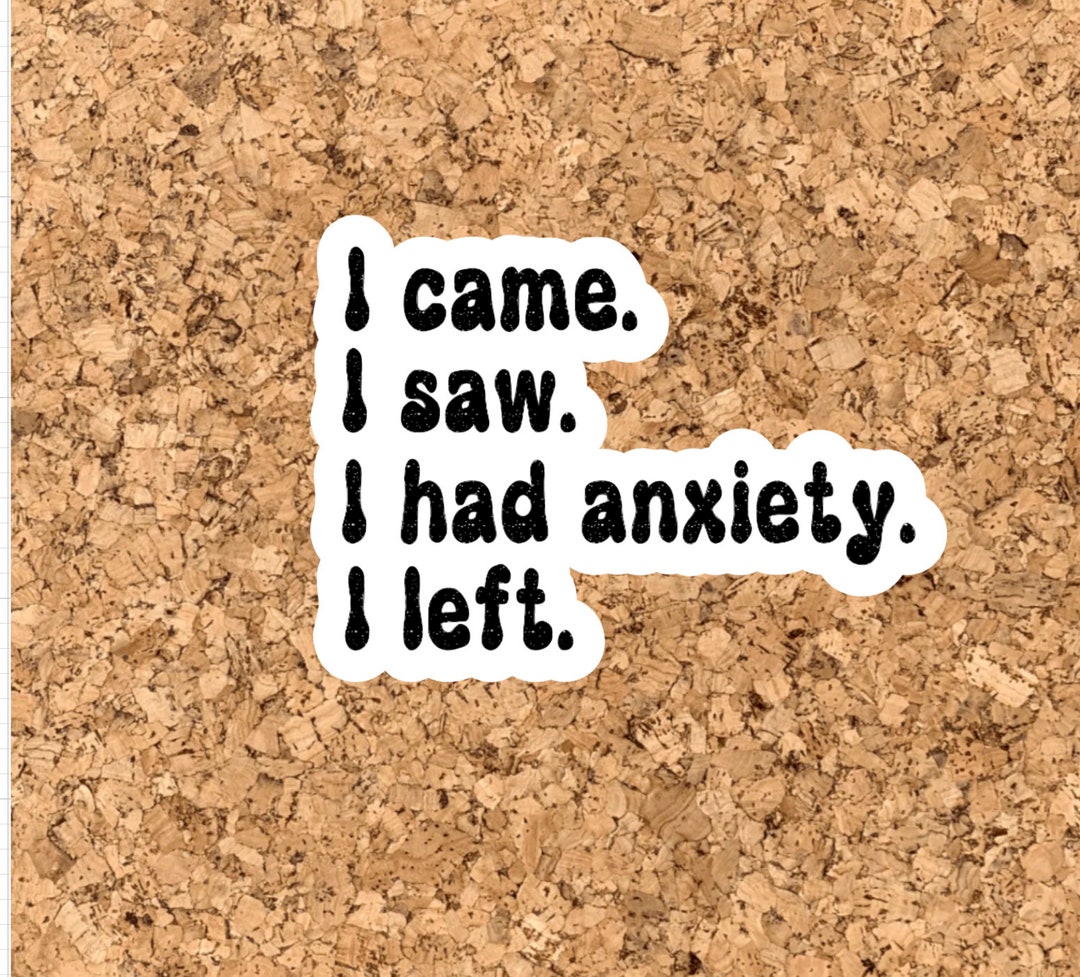 Anxiety Mental Health Sticker Gift for Them Stickers - Etsy