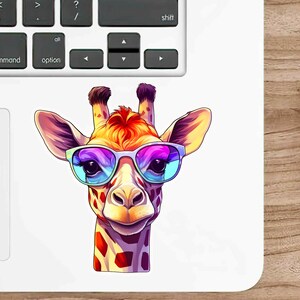 Giraffe Waterproof Sticker Cute Animal Sticker Gifts for Her | Kawaii ...