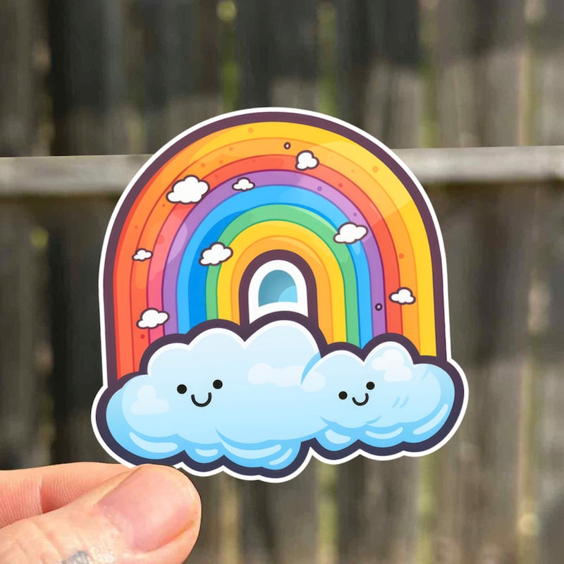 Rainbow Stickers - Etsy
