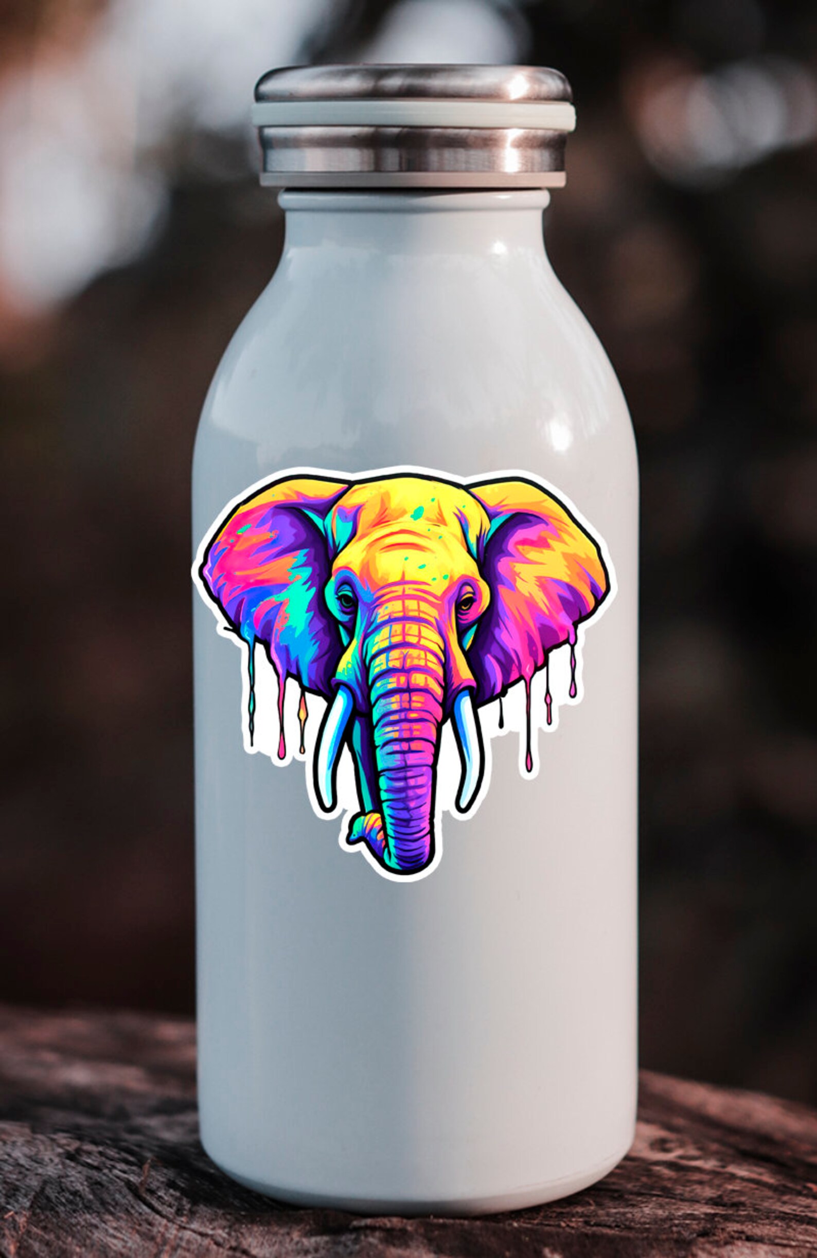 Elephant Sticker Waterproof Elephant Sticker Gift Trippy Stickers for ...