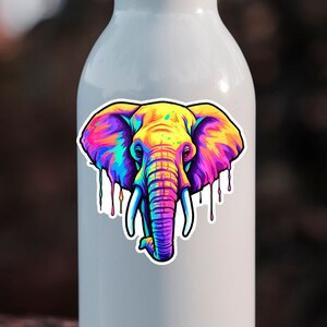 Elephant Sticker Waterproof Elephant Sticker Gift Trippy Stickers for ...