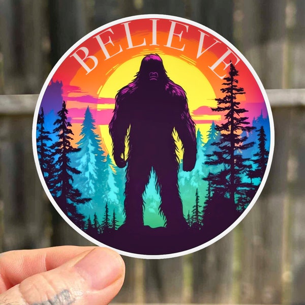 Cat Bigfoot Sticker - Etsy