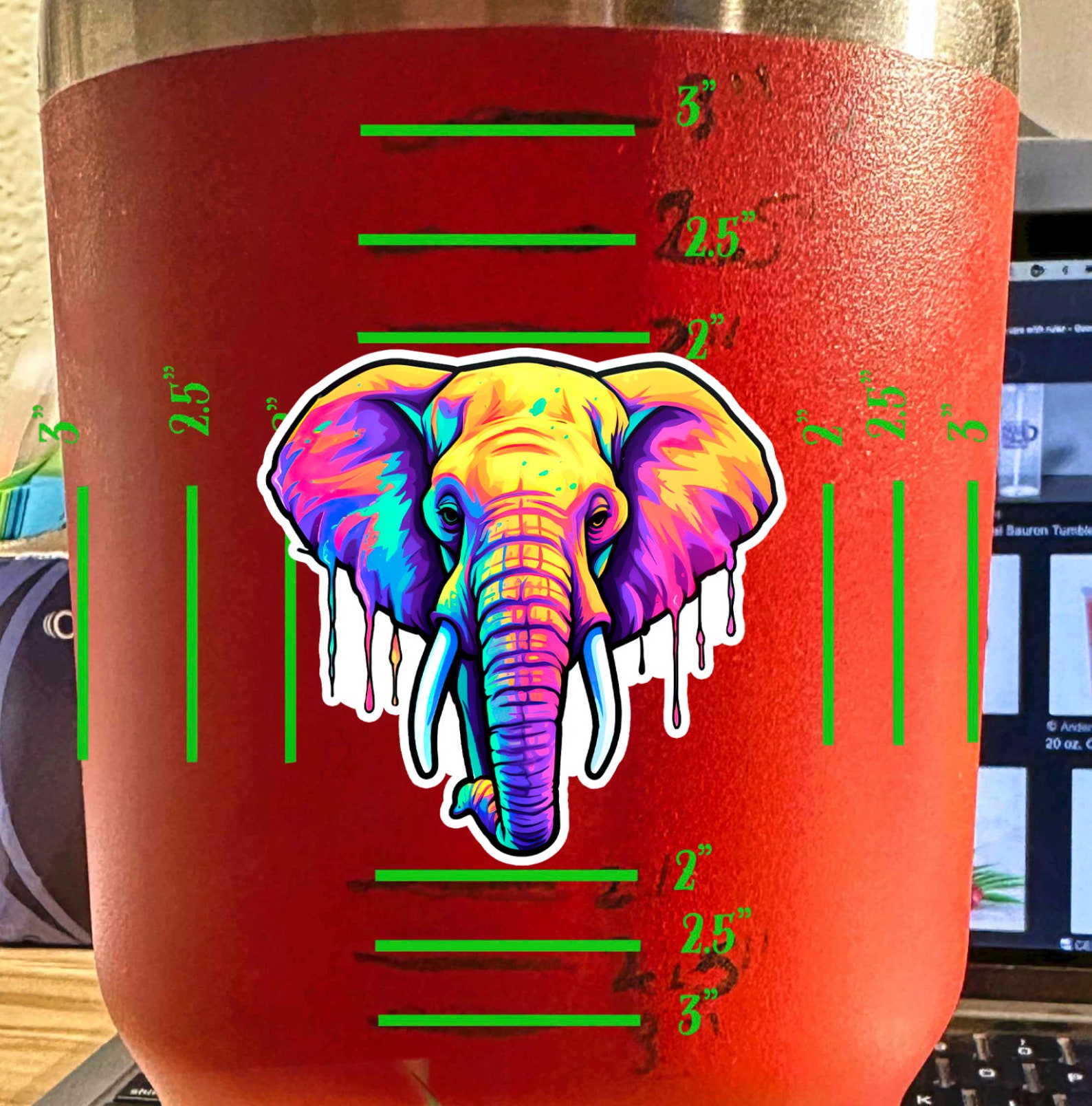 Elephant Sticker Waterproof Elephant Sticker Gift Trippy Stickers for ...