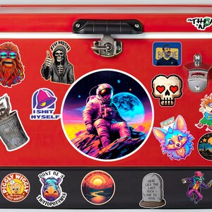 Astronaut Sticker Waterproof Space Sticker Gift Trippy Sticker Galaxy ...