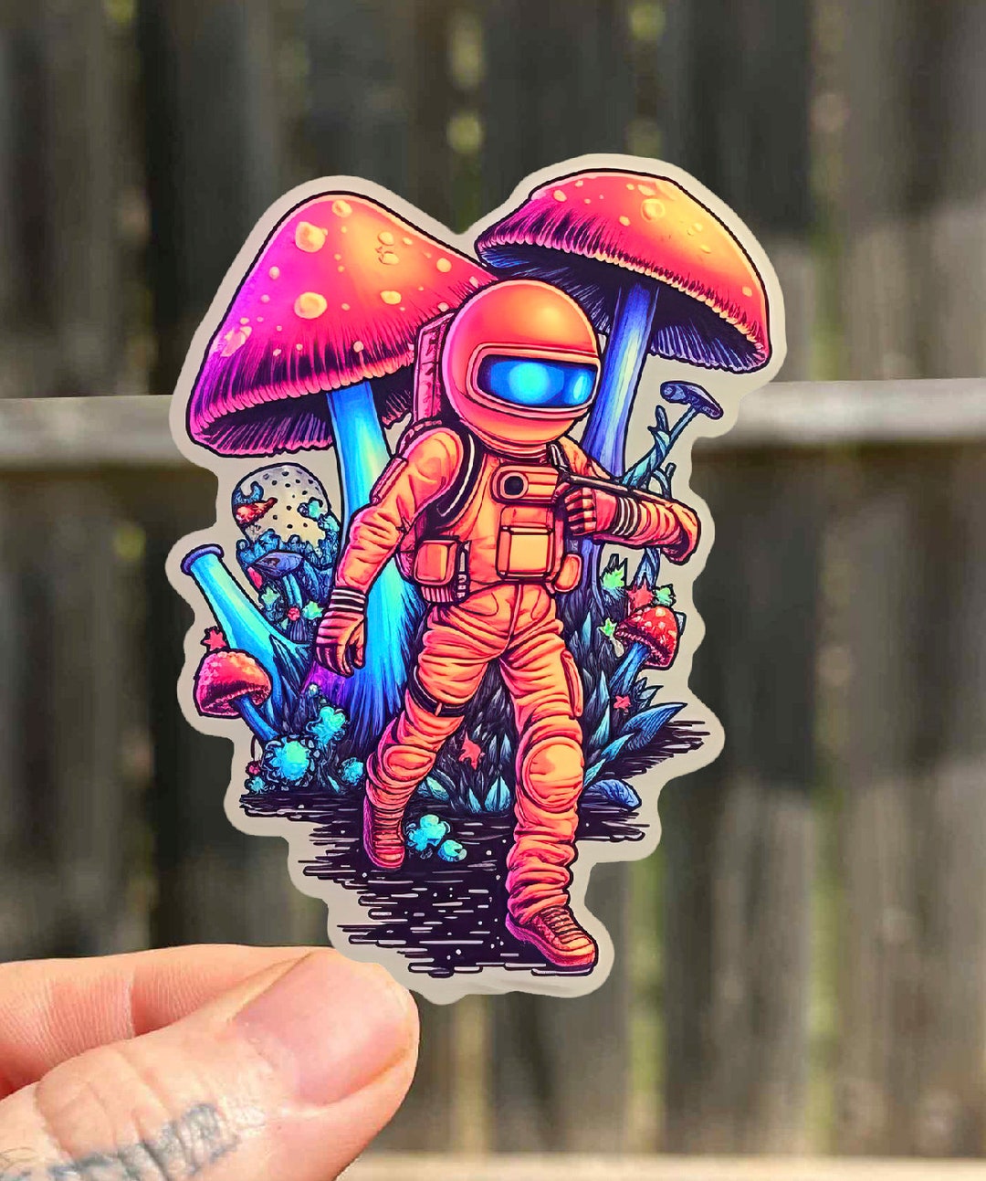 Astronaut Waterproof Sticker Cute Astronaut Sticker Gift for Laptop ...