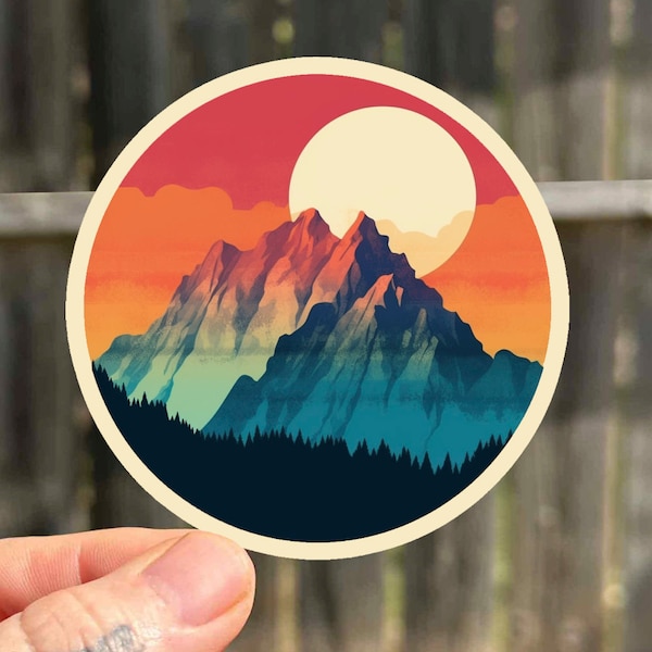Mountain Stickers - Etsy