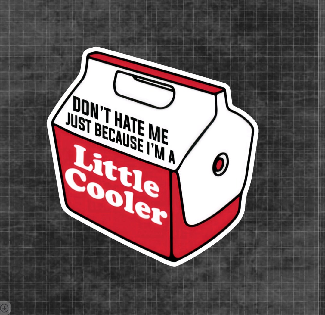 Don’t Hate Me Cause I Am A Little Cooler Sticker | Summer Time Stickers ...