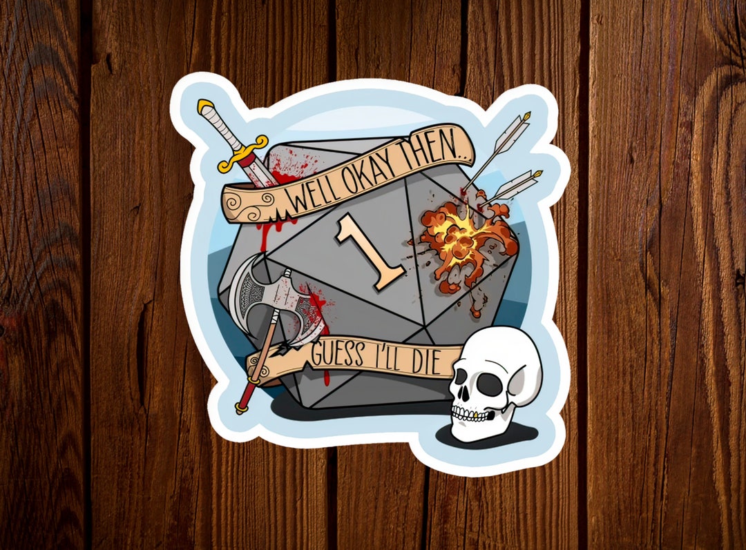 Dungeons and Dragons Waterproof Sticker | RPG Stickers | Dungeon Master ...