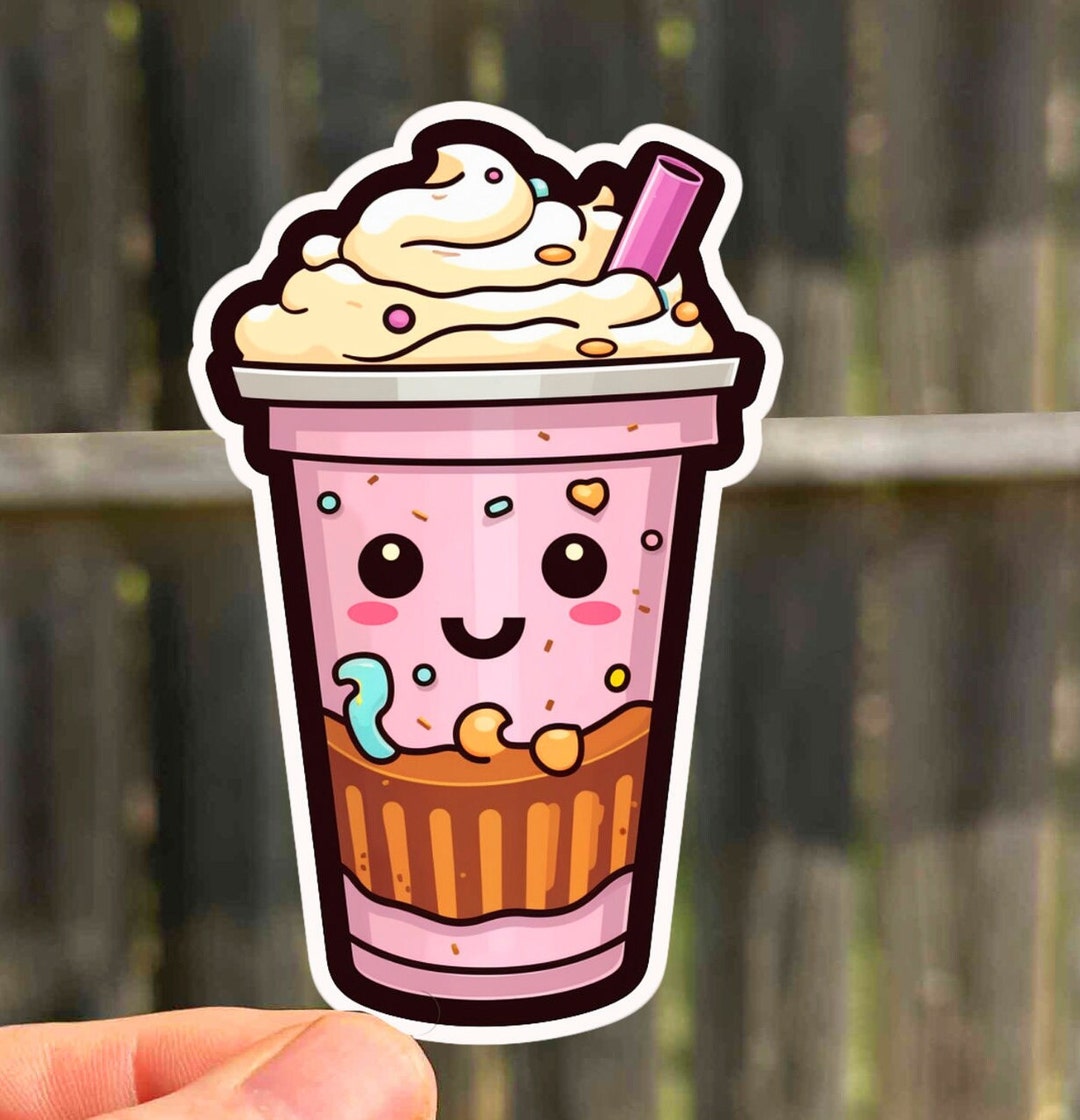 Cute Milkshake Retro Diner Waterproof Planner Stickers | Ice Cream ...