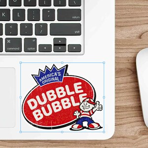 Vintage Double Bubble Waterproof Printable Vinyl Sticker | Bubblegum ...