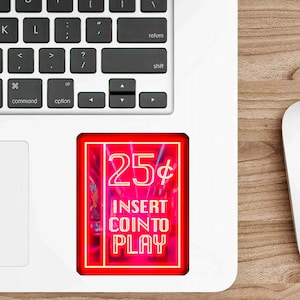 Retro Gaming Waterproof Sticker Old School is the Best School Adult ...