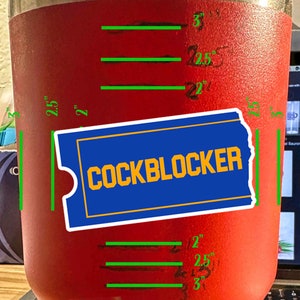 Cock Blocker Waterproof Sticker Gift for Best Friend Funny Adult ...