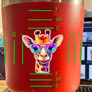 Giraffe Waterproof Sticker Cute Animal Sticker Gifts for Her | Kawaii ...