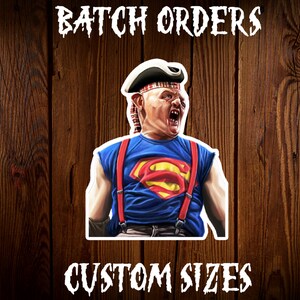 Goonies Sloth 80s Movie Waterproof Stickers | Sloth Vinyl Cut Stickers ...