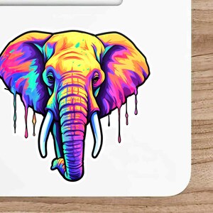Elephant Sticker Waterproof Elephant Sticker Gift Trippy Stickers for ...