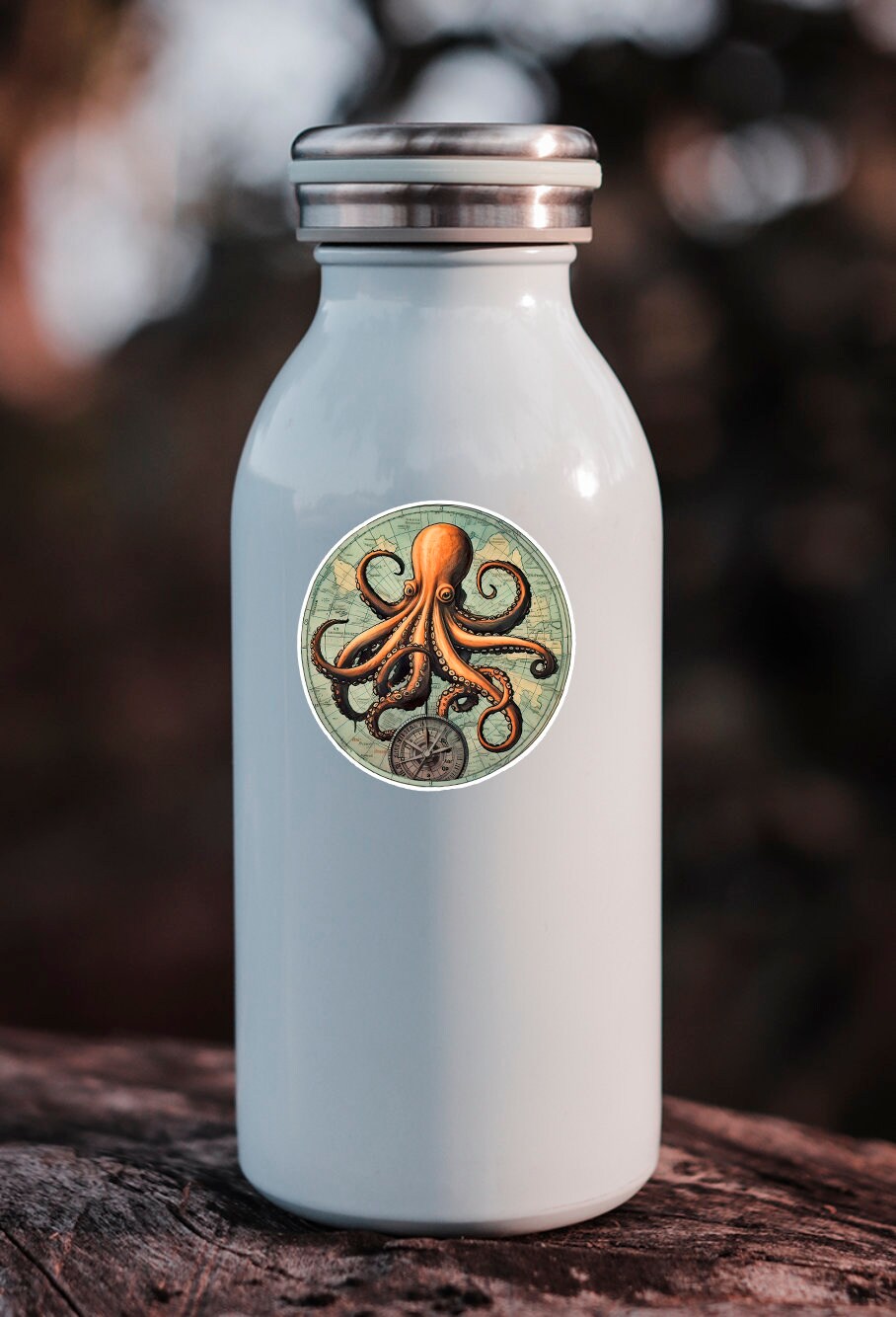 Octopus Waterproof Sticker for Laptop Gift Ocean Sticker Boat Sticker ...
