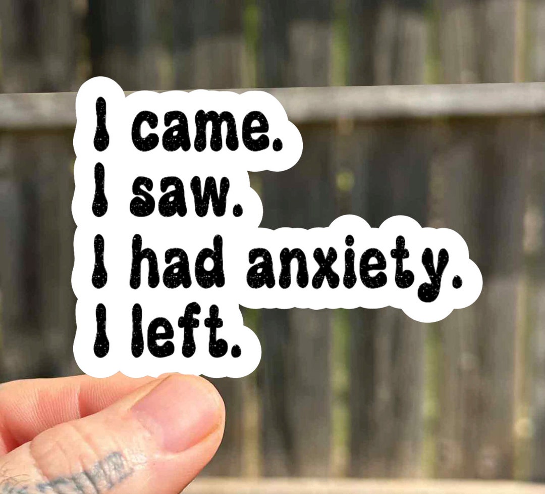 Anxiety Mental Health Sticker Gift for Her Stickershousewarming Gift ...